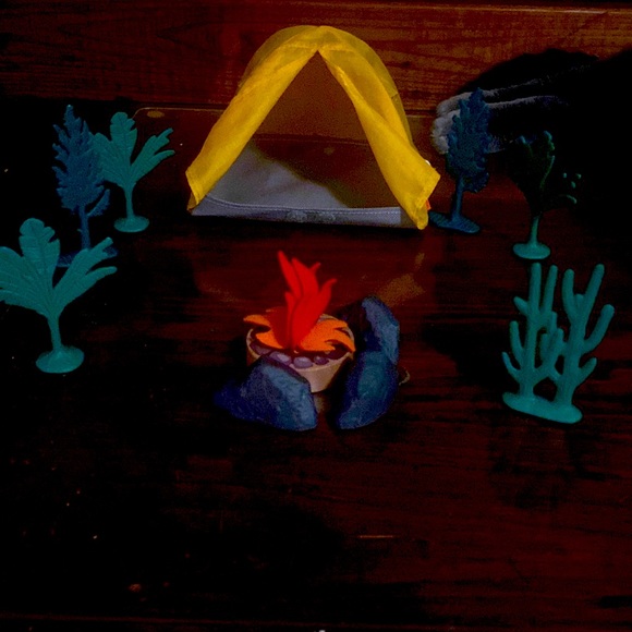 Haba | Toys | Toy Set Tent Doors Open And Close Camping Fire Pit ...